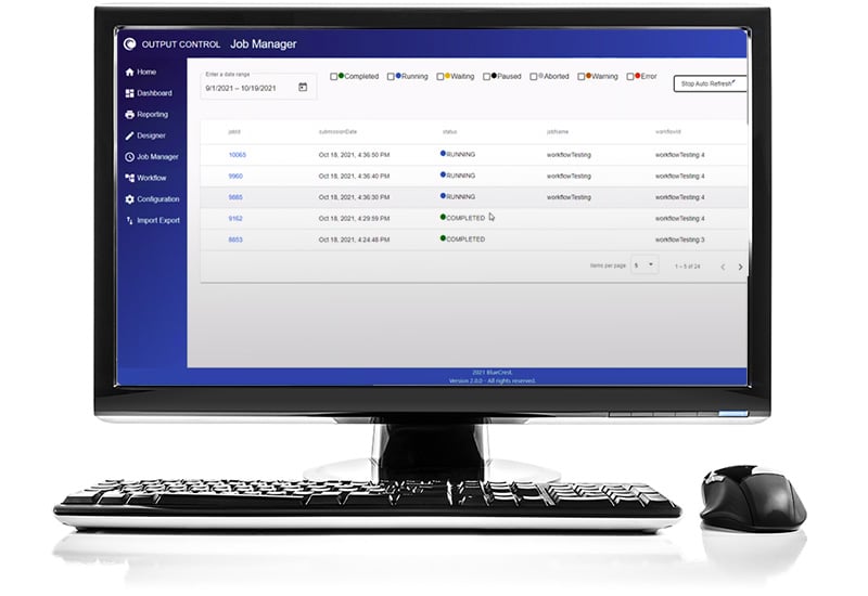 BlueCrest | IntelliJet 20 Commercial Inkjet printer - web-fed